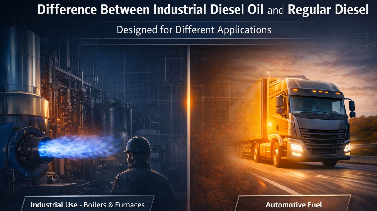 Difference Between Industrial Diesel Oil and Regular Oil